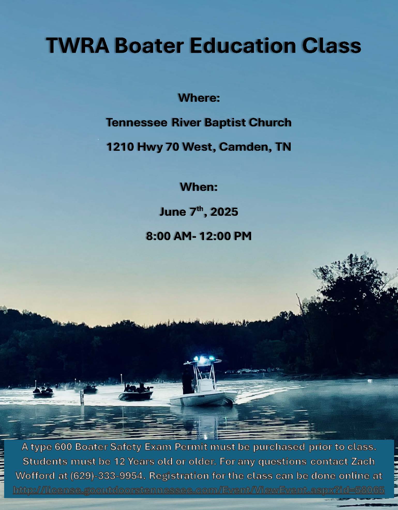 Tennessee TWRA License - View Event